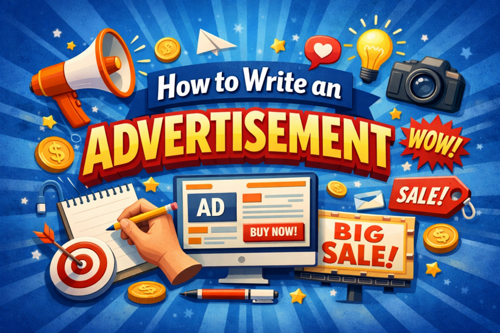 How to Write an Advertisement with Steps, Format and Examples